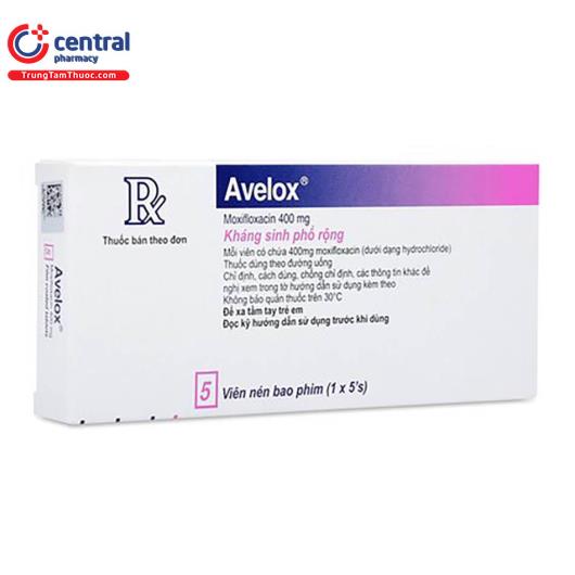 Thuốc Avelox 400mg điều trị nhiễm khuẩn đường hô hấp và da