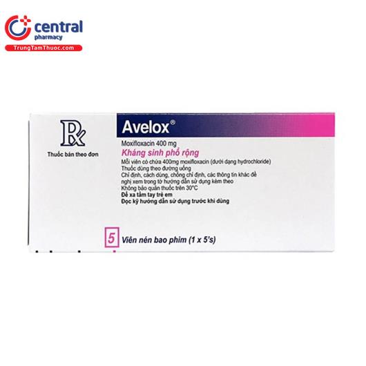 Thuốc Avelox 400mg điều trị nhiễm khuẩn đường hô hấp và da