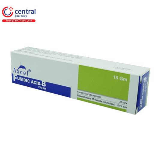 [CHÍNH HÃNG] Thuốc Axcel Fusidic Acid-B Cream 15g trị viêm da