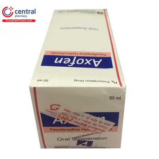 Thuốc Axofen điều trị viêm mũi dị ứng và nổi mề đay