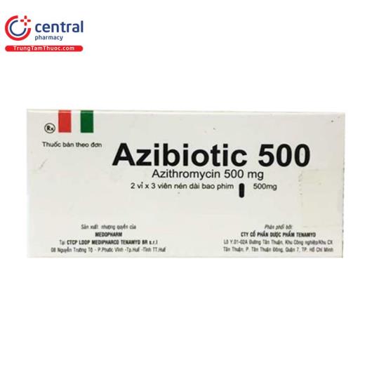 Thuốc AziBiotic 500 - Thuốc điều trị các bệnh do vi khuẩn