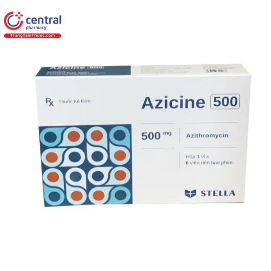 [CHÍNH HÃNG] Thuốc Azicine 500 điều trị nhiễm khuẩn an toàn