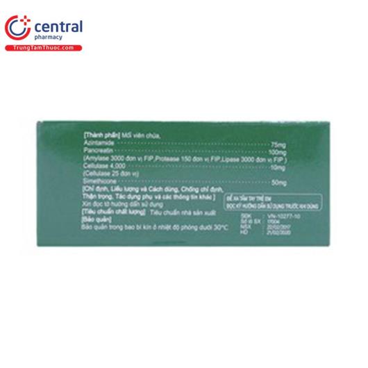 Thuốc Azintal Forte (Hộp 10 vỉ x 10 viên): tác dụng, liều dùng