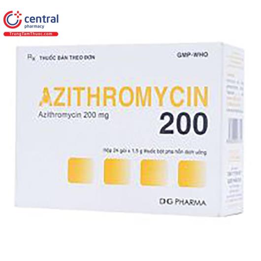 [CHÍNH HÃNG] Thuốc Azithromycin 200 DHG điều trị nhiễm khuẩn