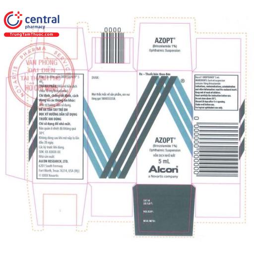 Thuốc Azopt: Cách dùng – liều dùng, lưu ý khi sử dụng