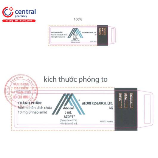 Thuốc Azopt: Cách dùng – liều dùng, lưu ý khi sử dụng