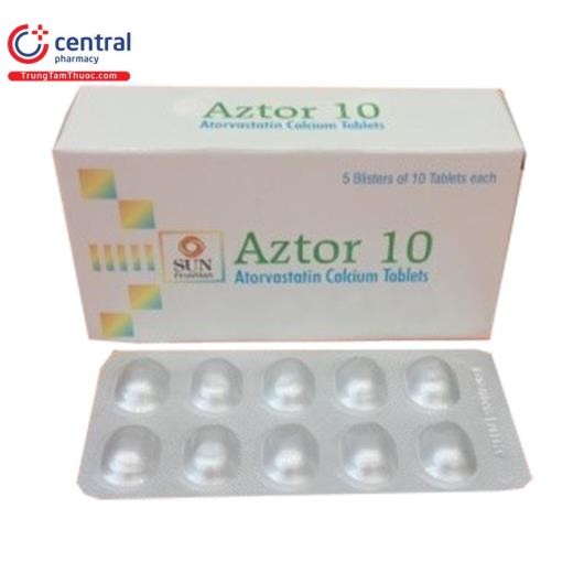 [CHÍNH HÃNG] Thuốc Aztor 10 - Thuốc có tác dụng hạ mỡ máu hiệu quả