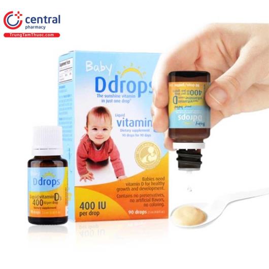 [CHÍNH HÃNG]Thuốc Baby Ddrops Vitamin D3 (90giọt) chỉ định, cách dùng