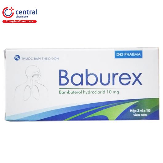 [CHÍNH HÃNG] Thuốc Baburex 10mg điều trị hen phế quản