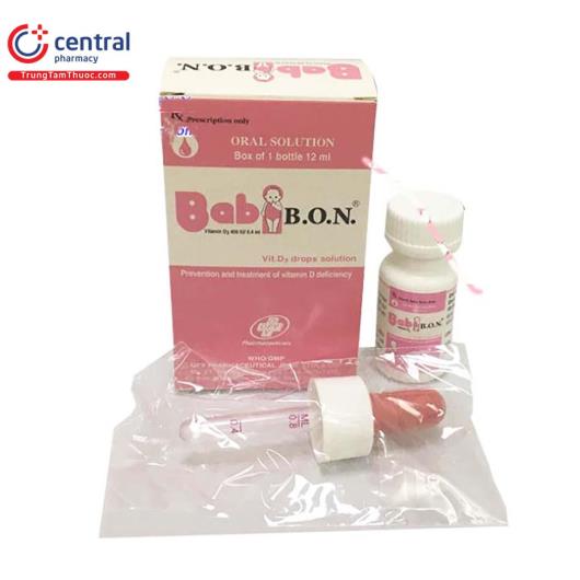 Thuốc Babi B.O.N 12ml - Thuốc cung cấp vitamin D cho cơ thể