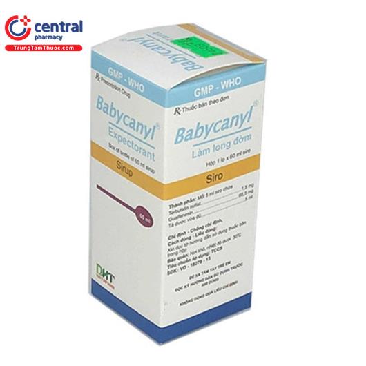 Thuốc long đờm Babycanyl 60ml: công dụng, cách dùng và giá bán