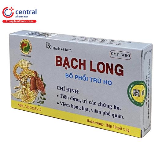 [CHÍNH HÃNG] Thuốc Bạch Long Bổ Phổi Trừ Ho hộp 10 gói x 4g