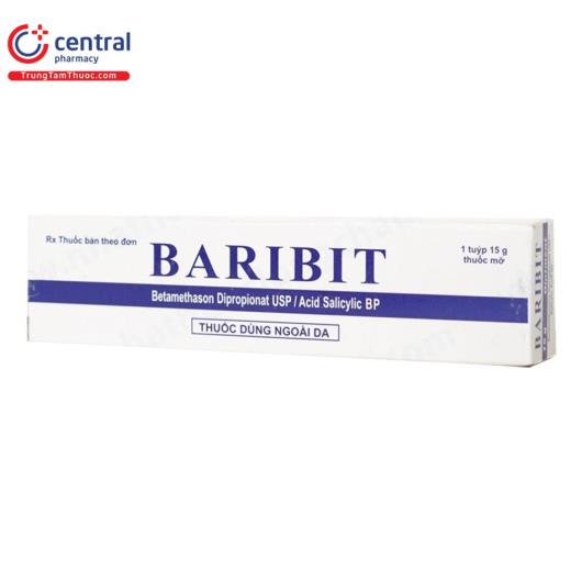 Thuốc Baribit 15g mỡ bôi ngoài gia giúp giảm viêm da, vảy nến