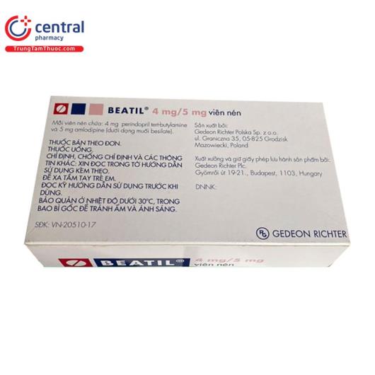 Thuốc Beatil 4mg/5mg: công dụng, liều dùng, lưu ý khi sử dụng