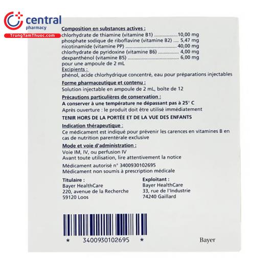 [CHÍNH HÃNG] Thuốc Becozyme Vitamins B Bayer - bổ sung vitamin nhóm B