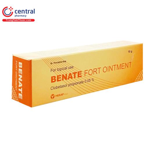 Thuốc Benate Fort Ointment 10g trị ngứa da, viêm da dị ứng