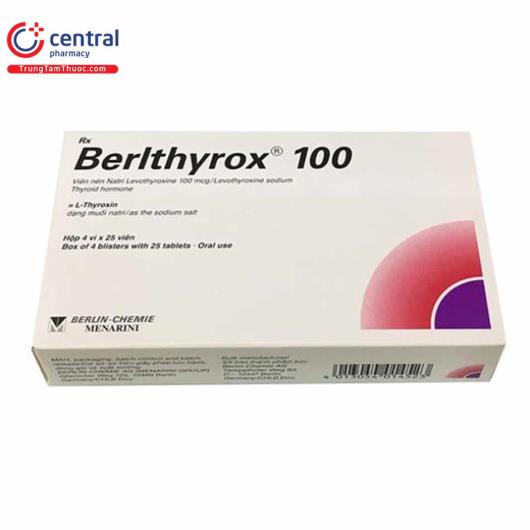 Thuốc Berlthyrox 100: điều trị bệnh lí tuyến giáp hiệu quả