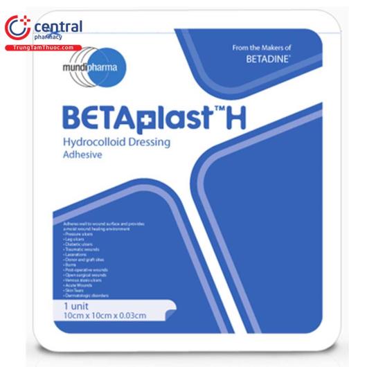 Miếng dán vô trùng BETAplast H trị bỏng da, loét da hiệu quả