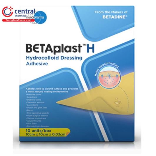 Miếng dán vô trùng BETAplast H trị bỏng da, loét da hiệu quả