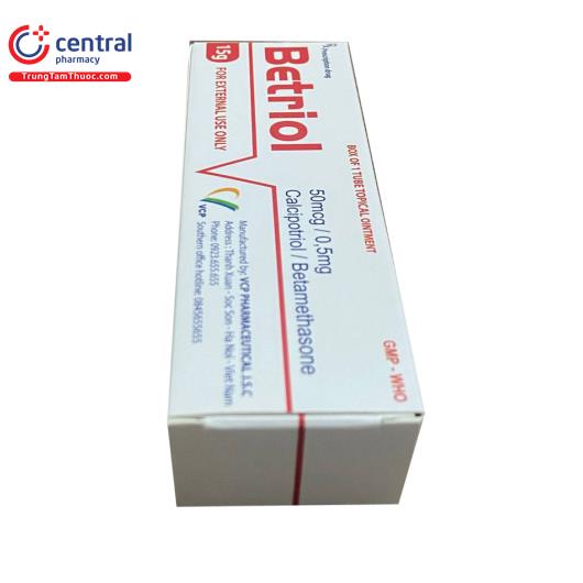 Thuốc Betriol 15g: điều trị bệnh vảy nến, viêm da hiệu quả.