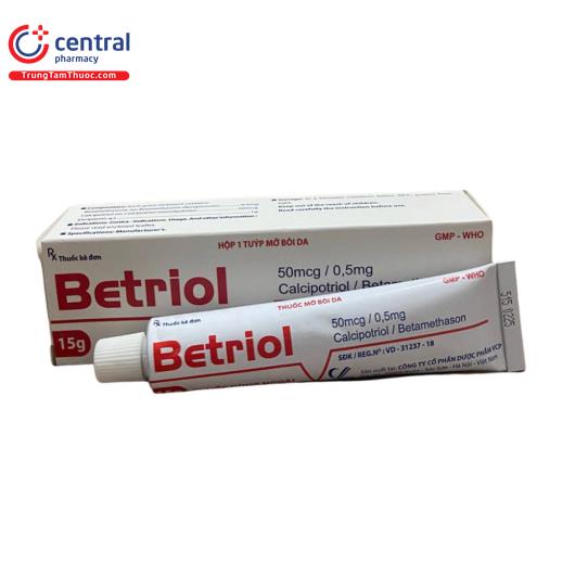 Thuốc Betriol 15g: điều trị bệnh vảy nến, viêm da hiệu quả.