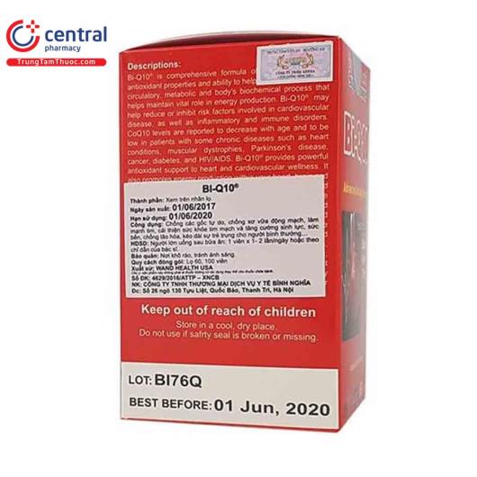 Thuốc Bi-Q10 giúp ngừa bệnh tim mạch, tăng sức đề kháng