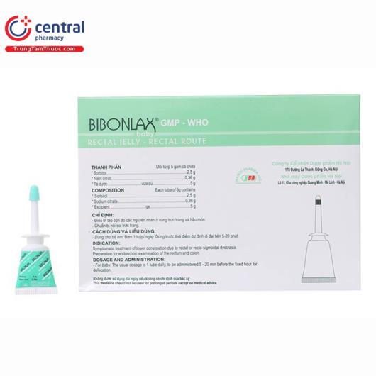 Thuốc Bibonlax Baby 5g - Thuốc có tác dụng điều trị táo bón