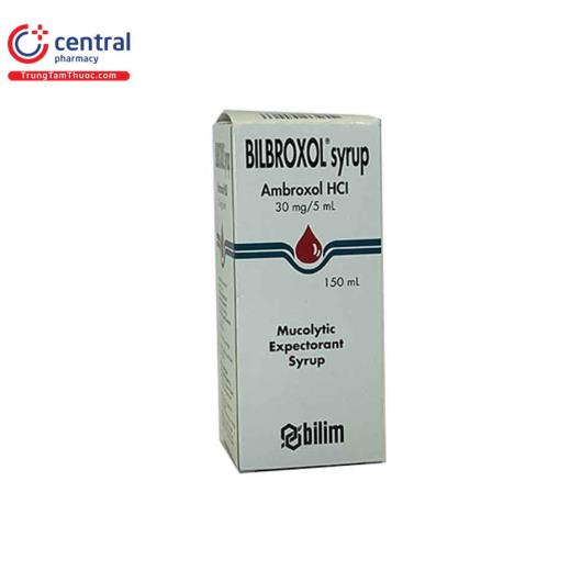 Thuốc Bilbroxol syrup : công dụng, liều dùng, lưu ý khi sử dụng thuốc
