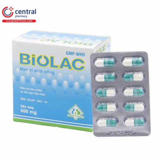 [CHÍNH HÃNG] Thuốc Biolac 500mg Biopharco điều trị rối loạn tiêu hóa