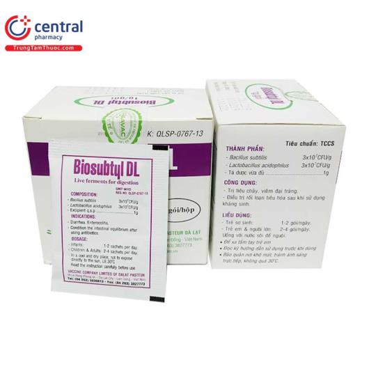 Thuốc Biosubtyl DL (Men Đà Lạt): tác dụng, liều dùng, cách dùng