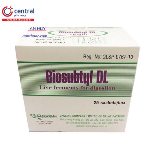 Thuốc Biosubtyl DL (Men Đà Lạt): tác dụng, liều dùng, cách dùng