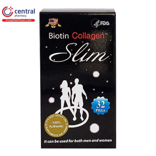 Viên uống Biotin Collagen Slim - Hỗ trợ giảm cân, cải thiện vóc dáng