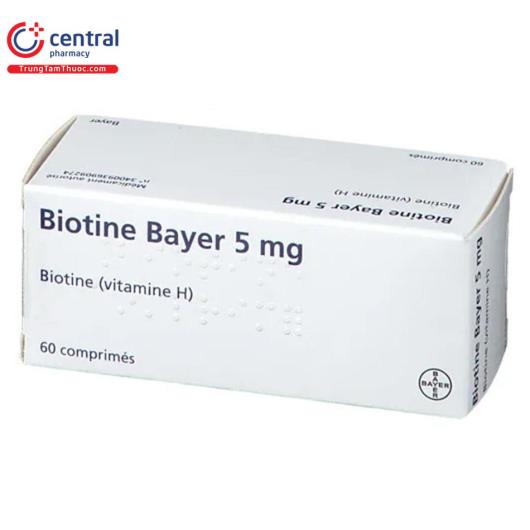 [CHÍNH HÃNG] Thuốc Biotine Bayer 5mg - Thuốc da liễu trị viêm da nhờn