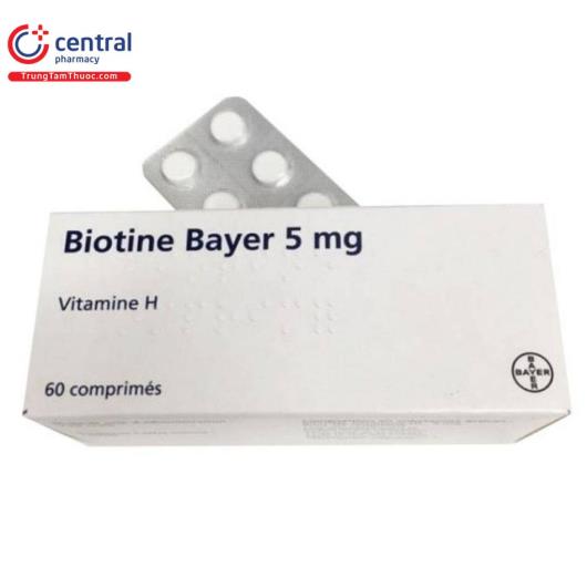 [CHÍNH HÃNG] Thuốc Biotine Bayer 5mg - Thuốc da liễu trị viêm da nhờn