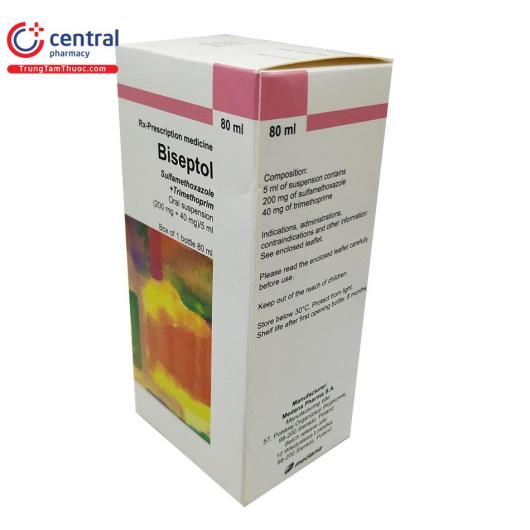 [CHÍNH HÃNG] Thuốc Biseptol 80ml điều trị nhiễm trùng