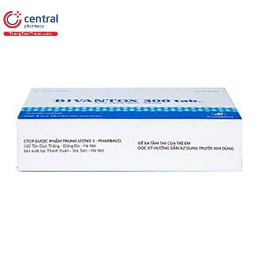 Thuốc Bivantox 300 tab. điều trị chứng rối loạn cảm giác