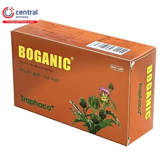 Thuốc Boganic (Hộp 5 vỉ x 20 viên bao đường) tăng cường chức năng gan