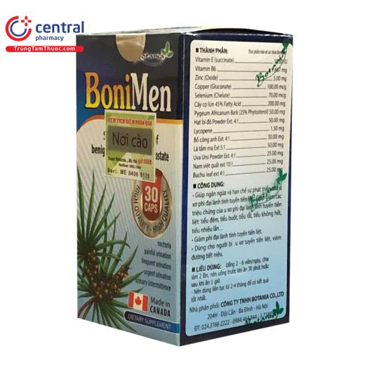 Thuốc Bonimen: tác dụng, đối tượng sử dụng, giá bán