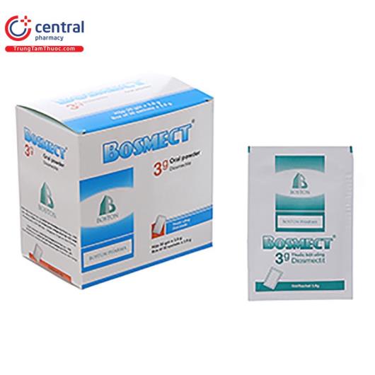 Thuốc Bosmect (Diosmectit 3g): tác dụng, chỉ định, liều dùng