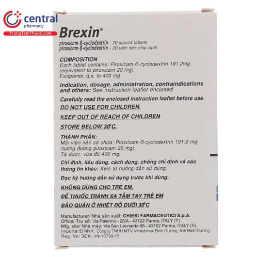 Thuốc Brexin - Thuốc chống viêm sưng đau tại các khớp