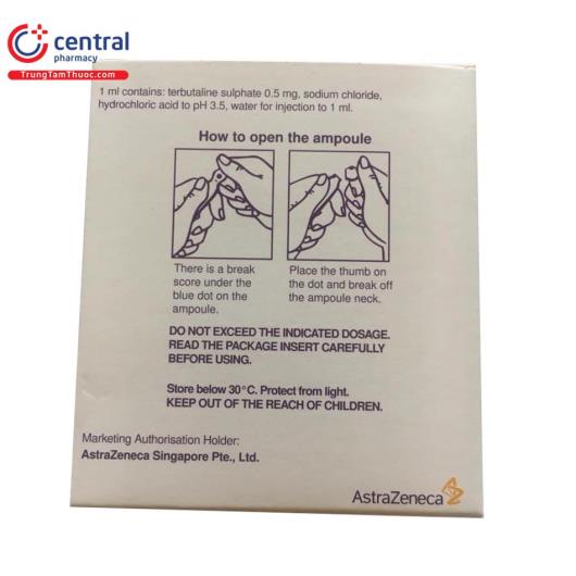 Thuốc Bricanyl 0.5mg/ml: tác dụng, cách dùng và lưu ý sử dụng