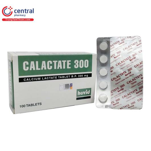 [CHÍNH HÃNG] Thuốc Calactate 300 - Ngăn ngừa thiếu hụt Calci