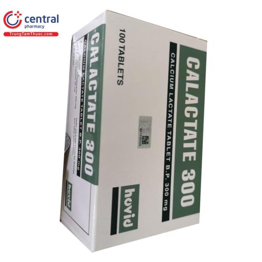 [CHÍNH HÃNG] Thuốc Calactate 300 - Ngăn ngừa thiếu hụt Calci