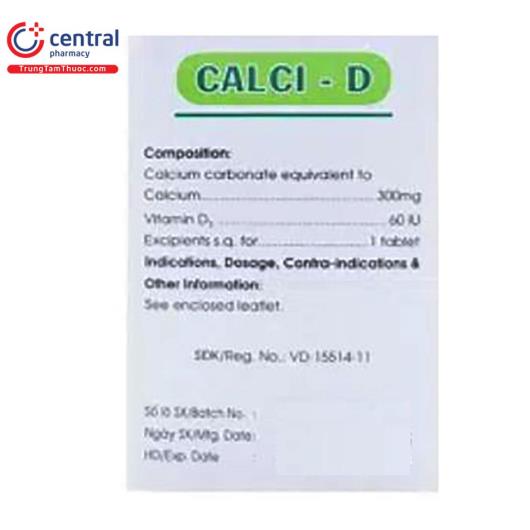 Thuốc Calci-D Mekophar - Bổ sung Vitamin D và Calci cho cơ thể
