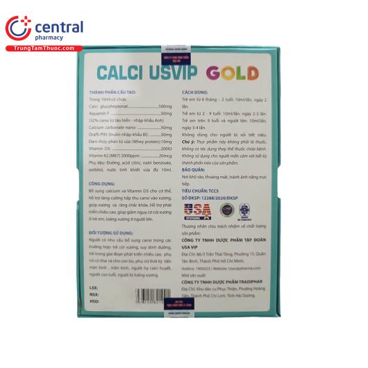[CHÍNH HÃNG] Calci Usvip Gold giúp bé phát triển chiều cao vượt trội