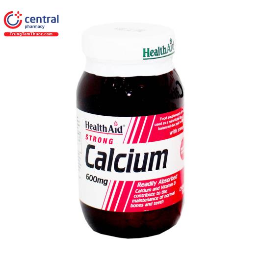 [CHÍNH HÃNG] Strong Calcium 600mg HealthAid bổ sung calci cho cơ thể