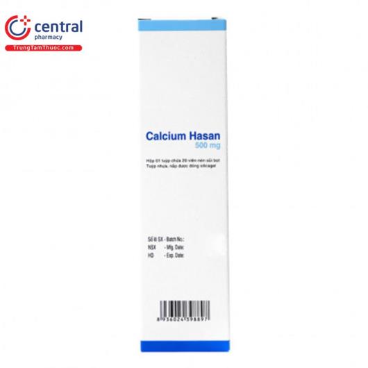 Thuốc Calcium Hasan 500mg - Thuốc cung cấp Calci cho cơ thể