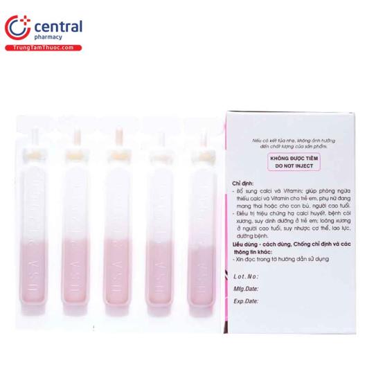 Thuốc Calcium-Nic Extra 5ml tác dụng, liều dùng và lưu ý khi dùng.