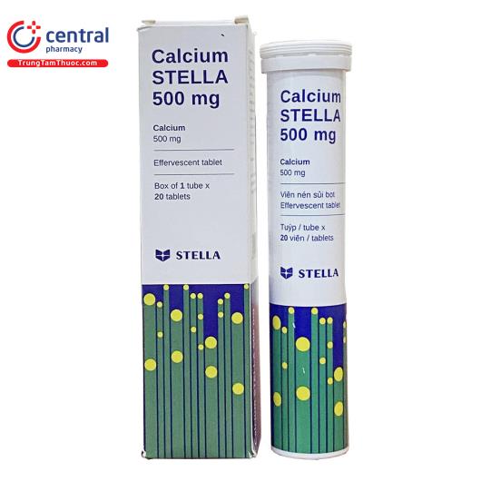 Viên sủi Calcium Stella 500mg: tác dụng, chỉ định, giá bán