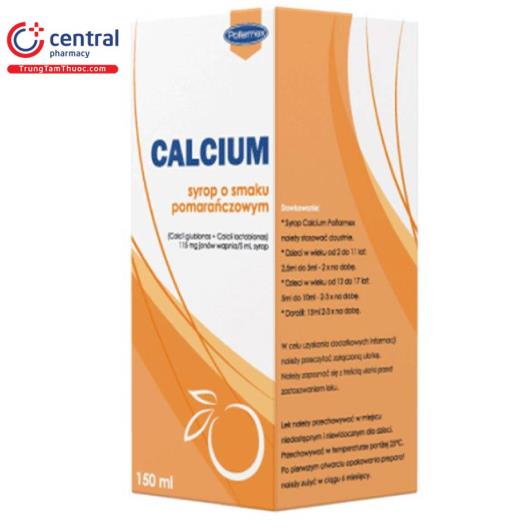 Thuốc Calcium Polfarmex syrup bổ sung Canxi cho trẻ cao lớn hơn
